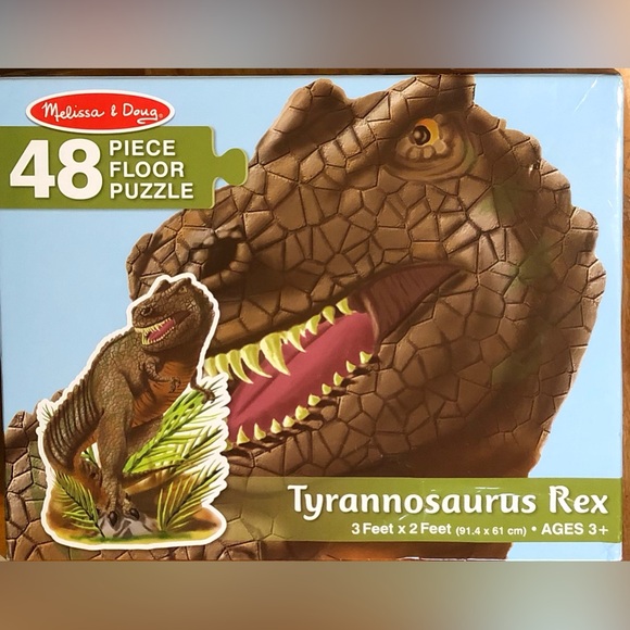 Melissa & Doug | Toys | Melissa Doug Tyrannosaurus Rex 48 Piece Giant ...